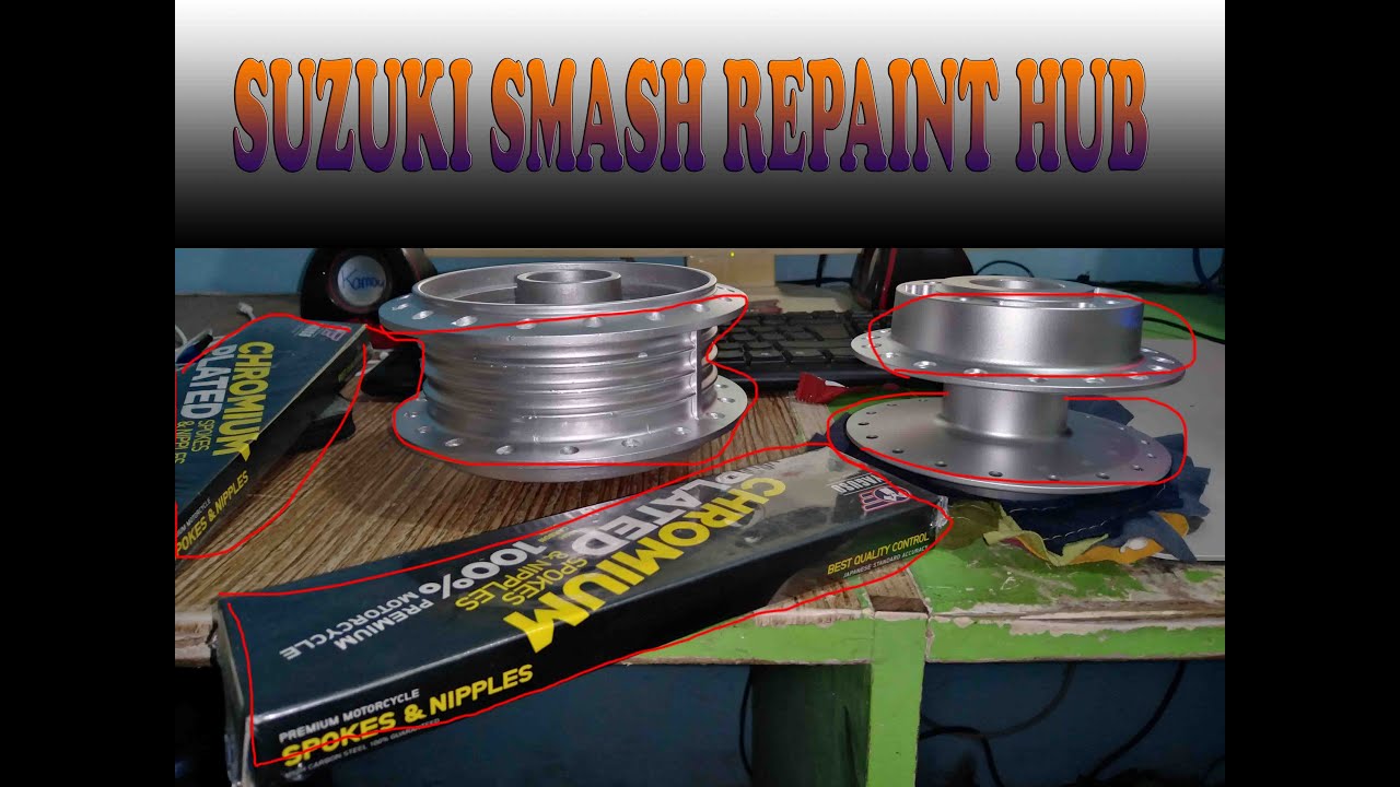 REPAINT SUZUKI SMASH HUB (DISK BRAKE CONVERSION PART 2) - YouTube