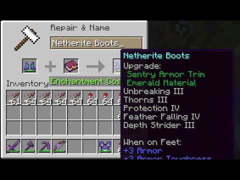 How to Enchant Depth Strider Boots - YouTube