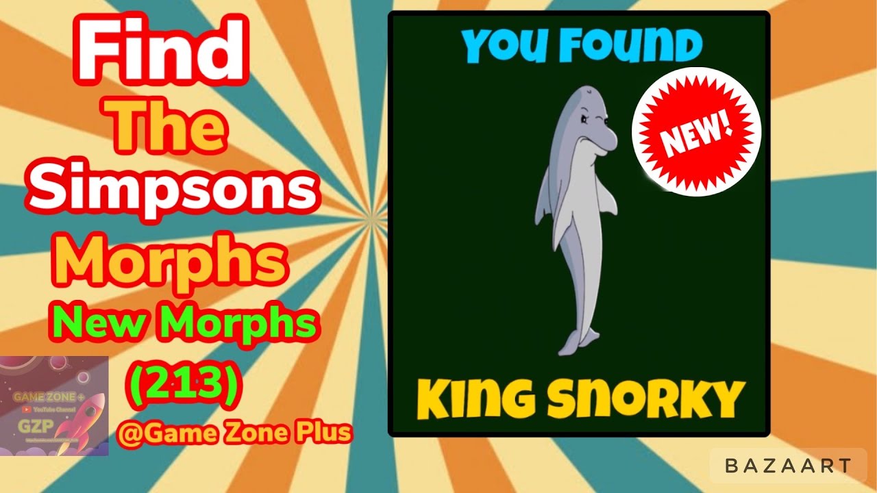 NEW UPDATE (213) How to find “King Snorky” Morph in Find the Simpsons Game #findthesimpsons ...