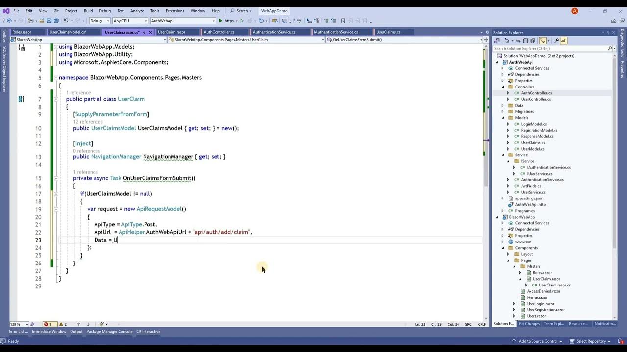 Dotnet 8 Blazor Implementing Authentication and Authorization using Identity - Claims - YouTube