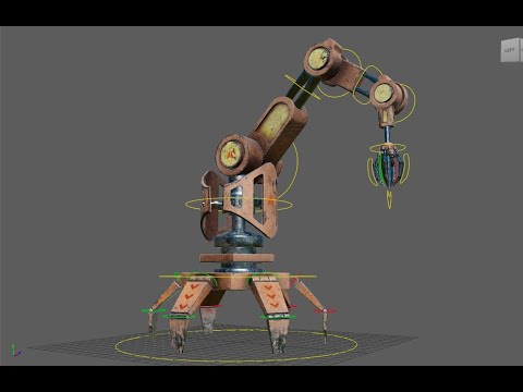 16 Color Controls, Limit Translations, lock and Hide Channels - Maya Mech Arm Rigging - YouTube