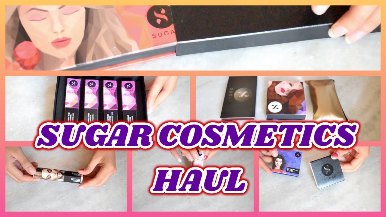 SUGAR COSMETICS UNBOXING / SUGAR COSMETICS HAUL / MAKEUP HAUL / INDIAN ...
