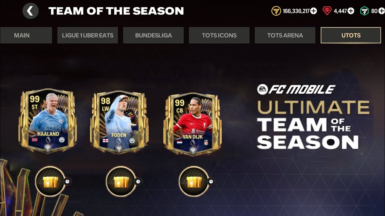99 OVR UTOTS HAALAND! ULTIMATE TOTS IN FC MOBILE - YouTube