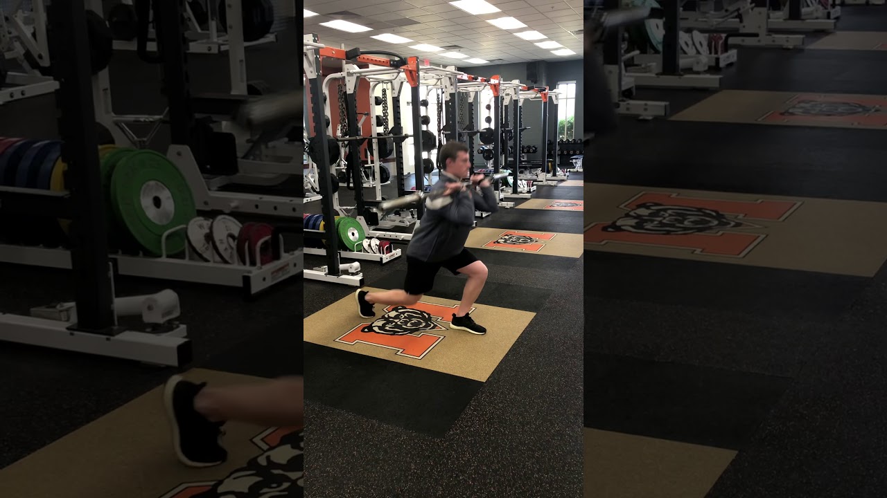 BB Front Rack Reverse Lunge - YouTube