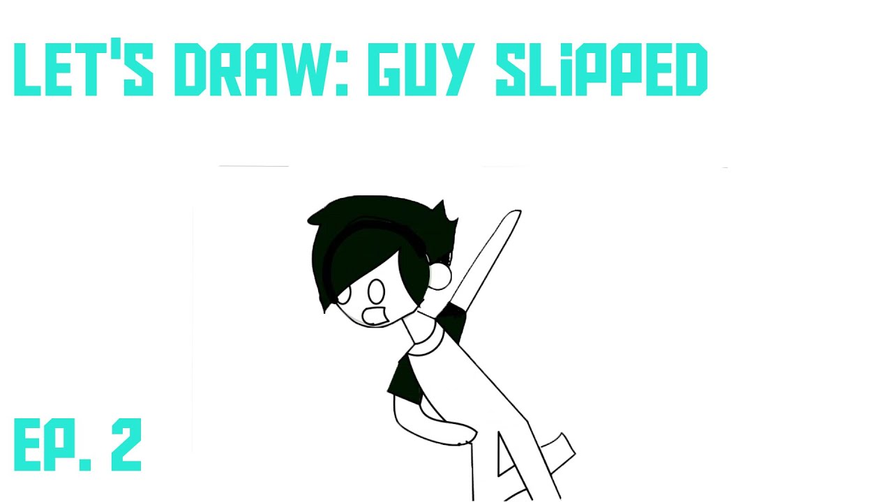 How to draw a guy that slipped - YouTube