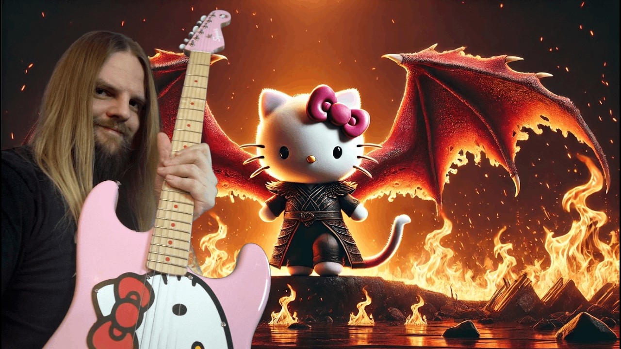 Through The Fire And Flames Solo on Hello Kitty Guitar (simplified ...