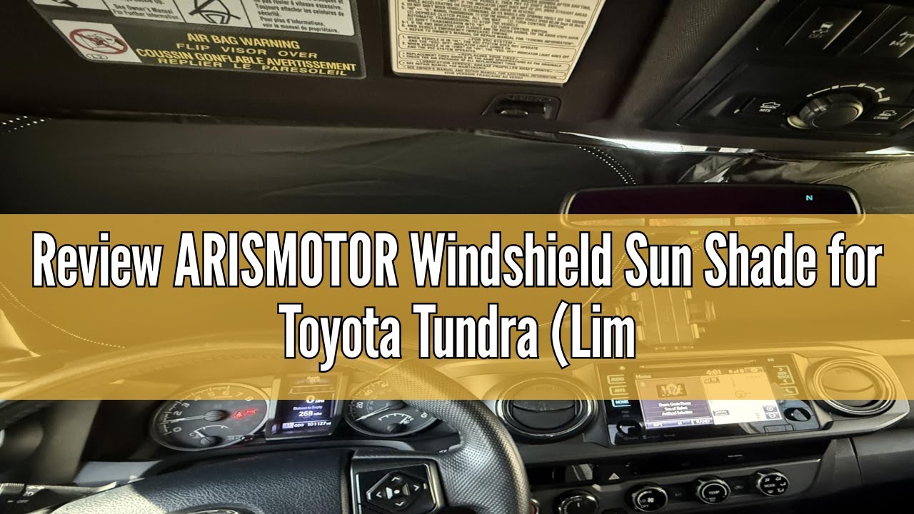 Review ARISMOTOR Windshield Sun Shade for Toyota Tundra (Limited, SR5 ...