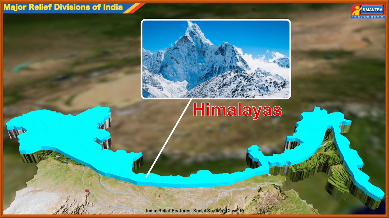 India : Relief Features | 10(X)th Class Social Studies | 3D videos For ...