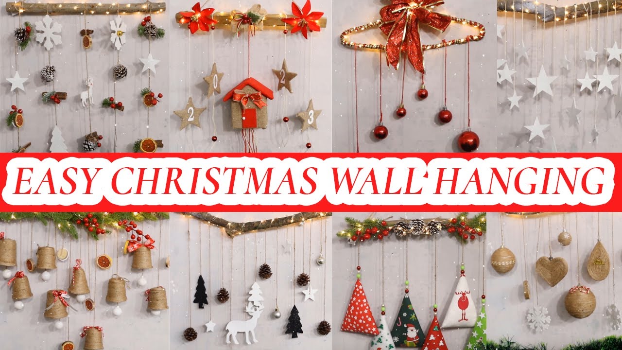 10 EASY Christmas Wall Haging - Christmas Hanging Decorations Ideas ...