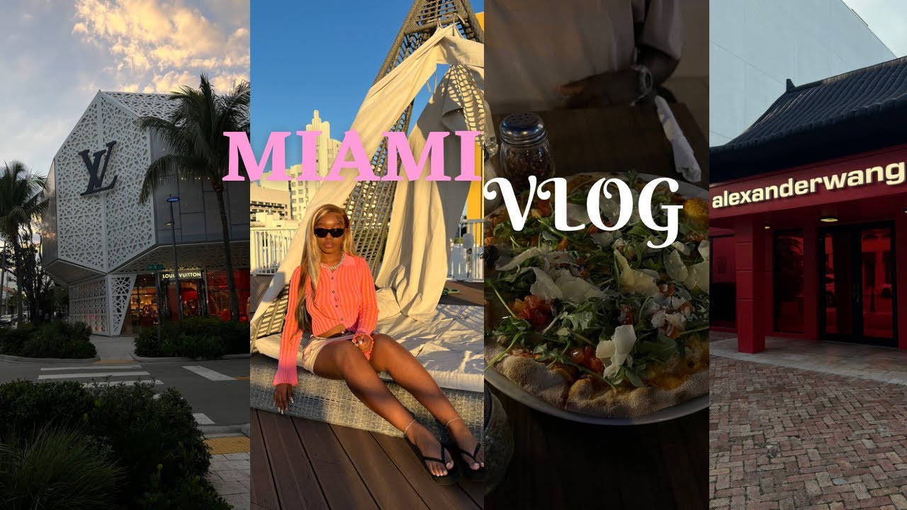 MIAMI VLOG| shopping, beach days, eating out, hookah lounge & more ...