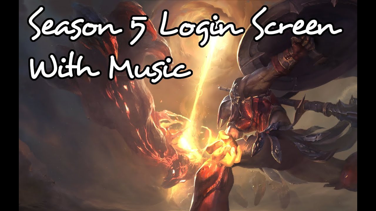 LoL - Season 5 Login Screen With Music (January 2015) - YouTube