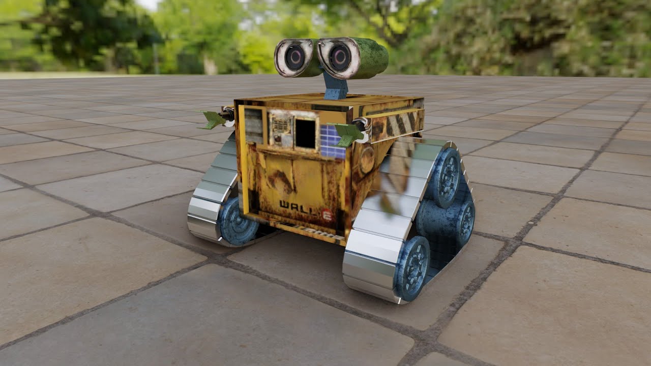 The Wall E - Blender Animation Happy - YouTube