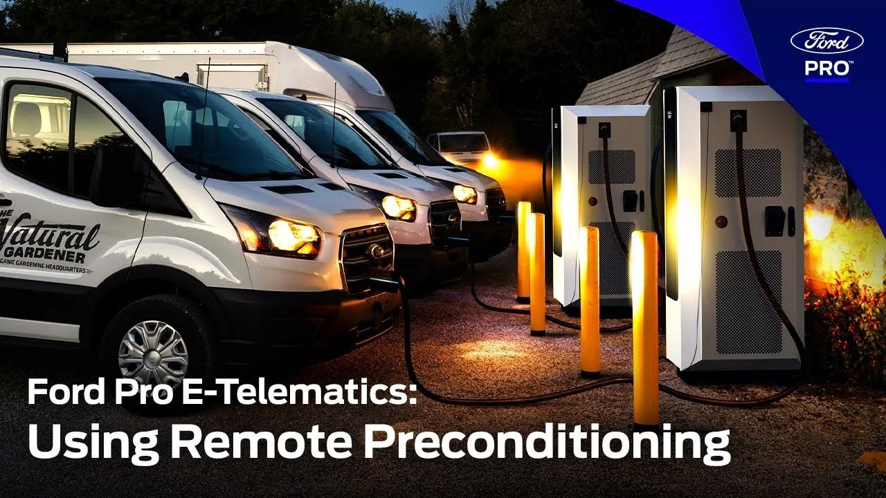 Using Remote Preconditioning | Ford Pro™ E-Telematics | Ford Pro - YouTube