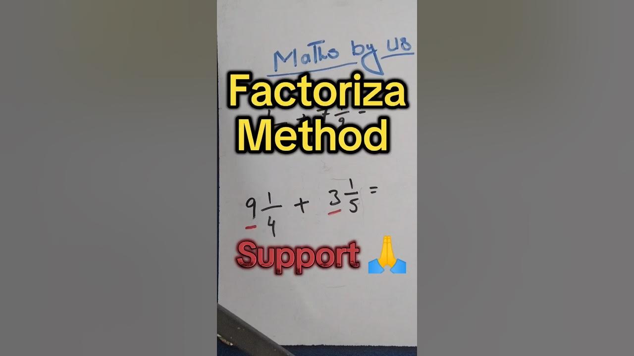 simple factorization method #maths #numbersystem #math #mathematics # ...