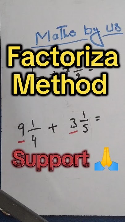 simple factorization method #maths #numbersystem #math #mathematics # ...