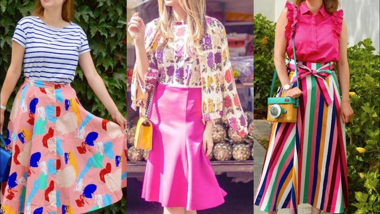 Fabulous And Multicolor Skirts Designs Ideas For Women's 2024 - YouTube