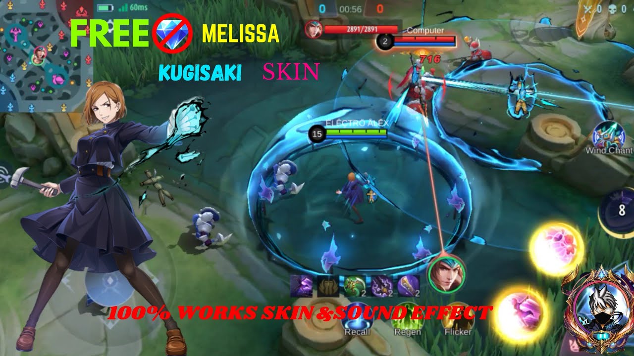 MELISSA new skin KUGISAKI is FREE now | MELISSA Jujutsu Kaisen skin ...