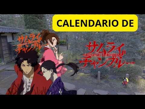 Conseguí el Calendario Oficial de Samurai Champloo de hace 20 años