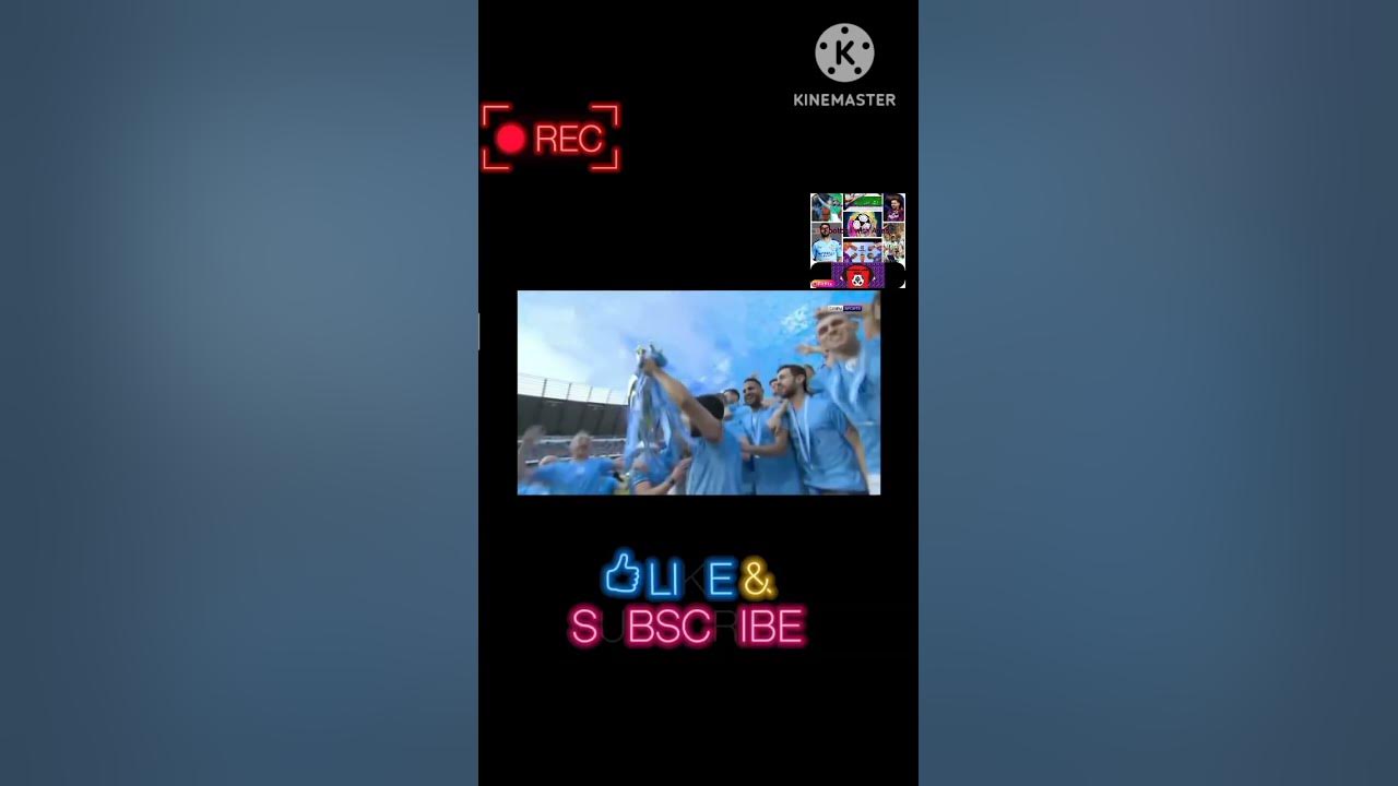 مراسم تتويج مانشستر سيتي بلقب دوري إنجليزي الممتاز Youtube
