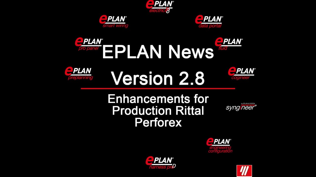 EPLAN Platform 2.8: Enhancements for Production Rittal Perforex - YouTube