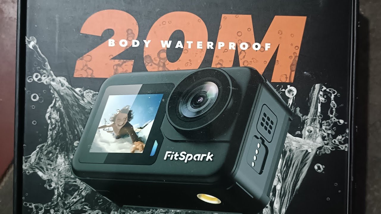 FitSpark Dolphin 1.0 Real 4K Dual Screen Action Camera Unboxing@Kamal ...