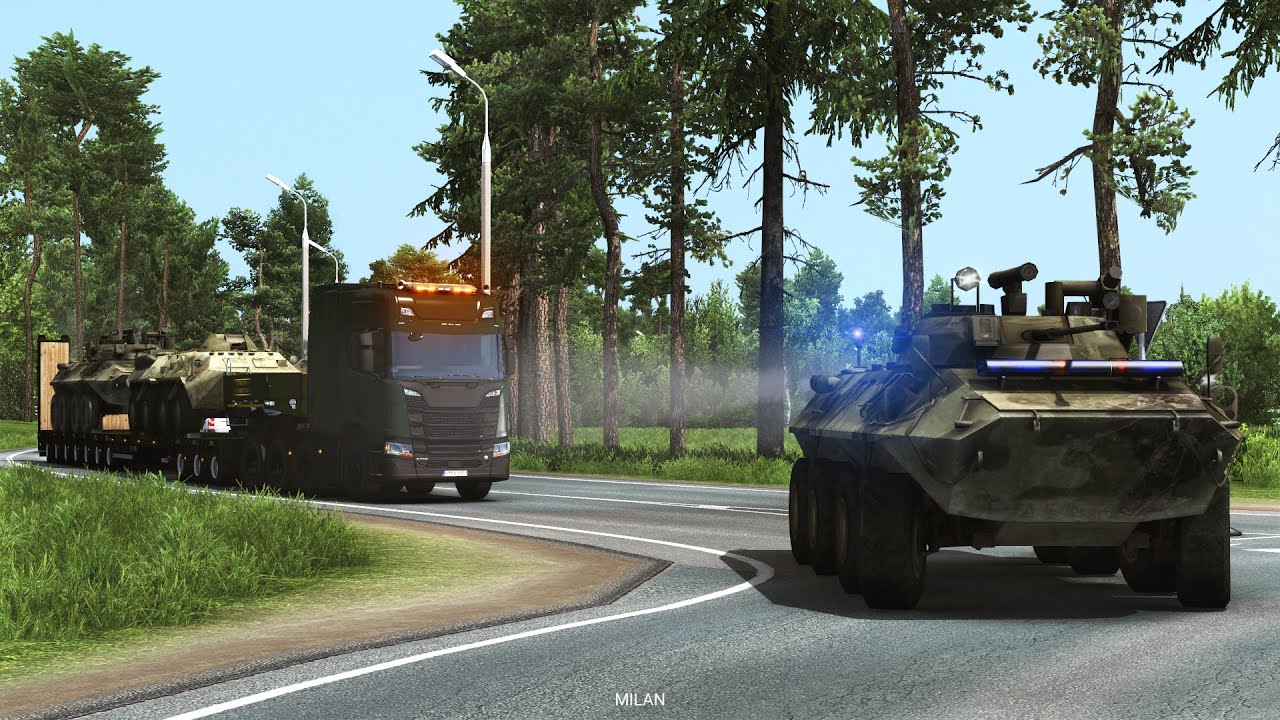 Military Oversized Cargo v9.0 - Euro Truck Simulator 2 Mod - YouTube