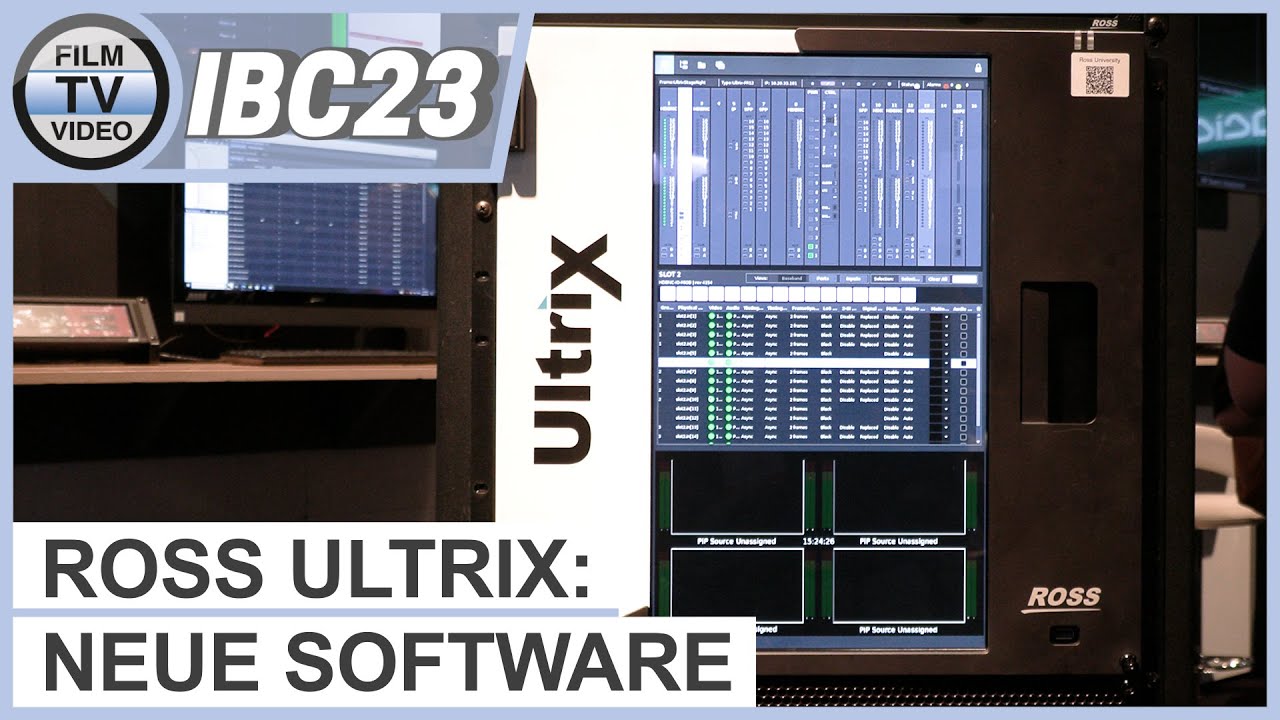 IBC23: neue Software für Ross Ultrix - YouTube