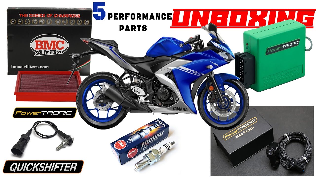 YAMAHA R3 THE BEST PERFORMANCE PARTS UNBOXING EVER! #yamahar3 # ...