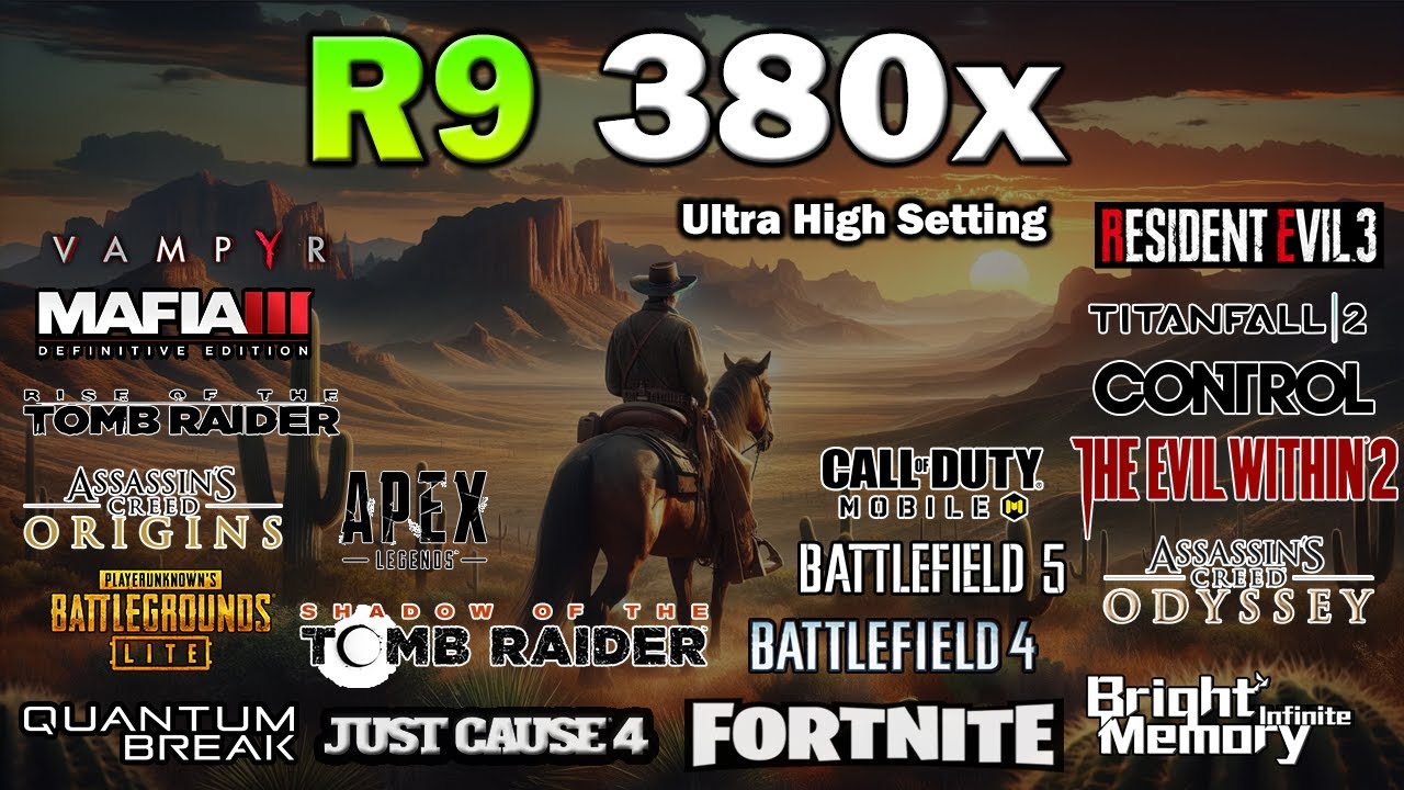 R9 380x Test in 20 Games at 1080p - Ultra High Settings - YouTube