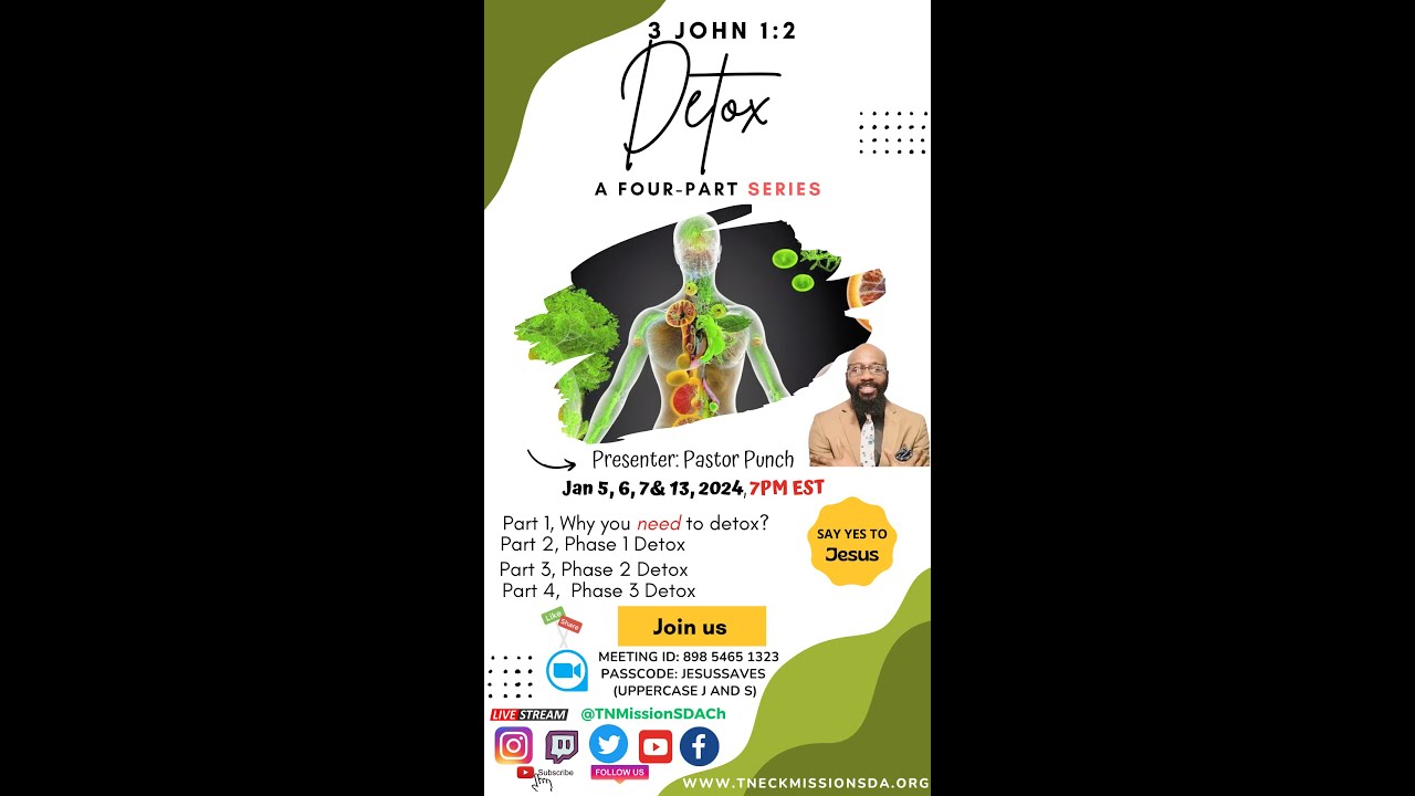 DETOX, P.2, Phase 1 Detox Presented by Pastor Punch - YouTube