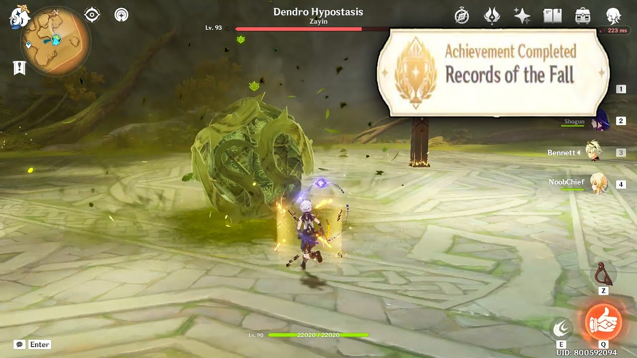 Records of the Fall Achievement | Genshin Impact - YouTube