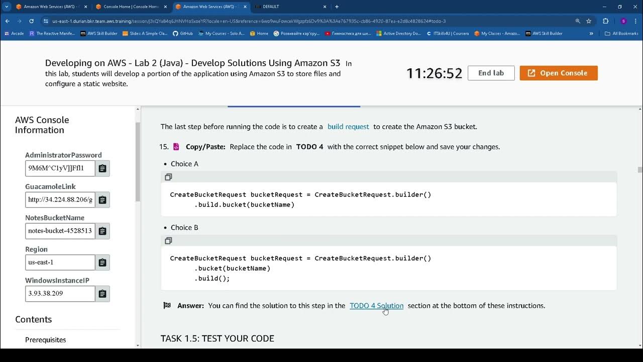 Developing on AWS: Lab 2 Java - Develop Solutions Using Amazon S3 - YouTube