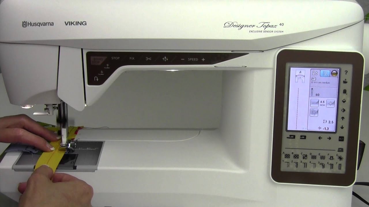 Husqvarna Viking Topaz 40 46 Zipper Foot - YouTube