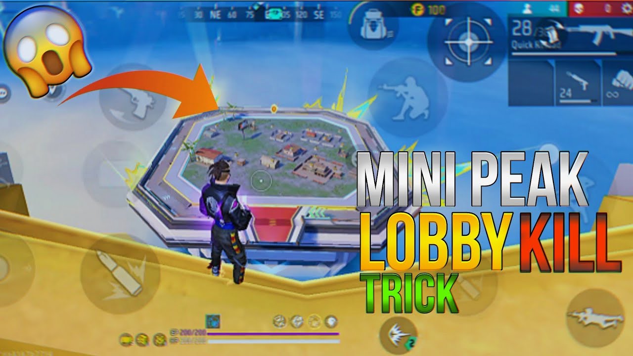 MINI PEAK LOBBY KILL TRICK😡😱 free fire new trick | free fire new glitch ...