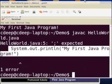 First Java Program - Marathi - YouTube