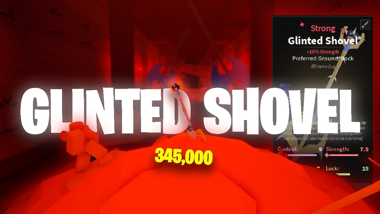 Golden Glinted Shovel Location + Showcase in DIG - YouTube
