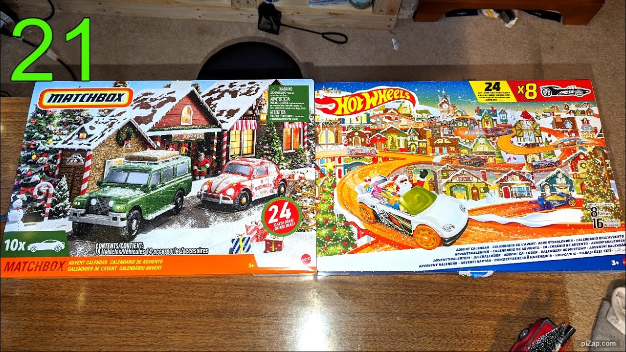 Hot Wheels VS Matchbox Advent Calendar Day 21 - YouTube