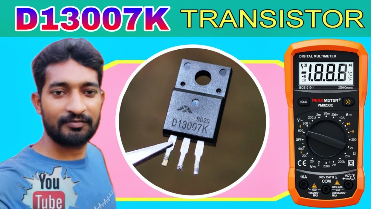 D13007K NPN Transistor Ko Multimeter Se Kaise Check Karein - Puri ...