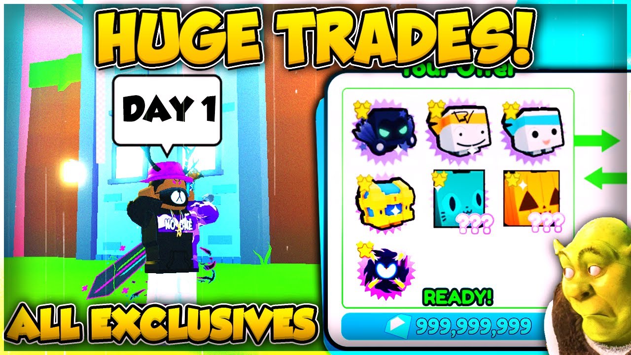 ⚡Trading For EVERY EXCLUSIVE!!! in Pet Simulator X | New Series DAY 1 ...