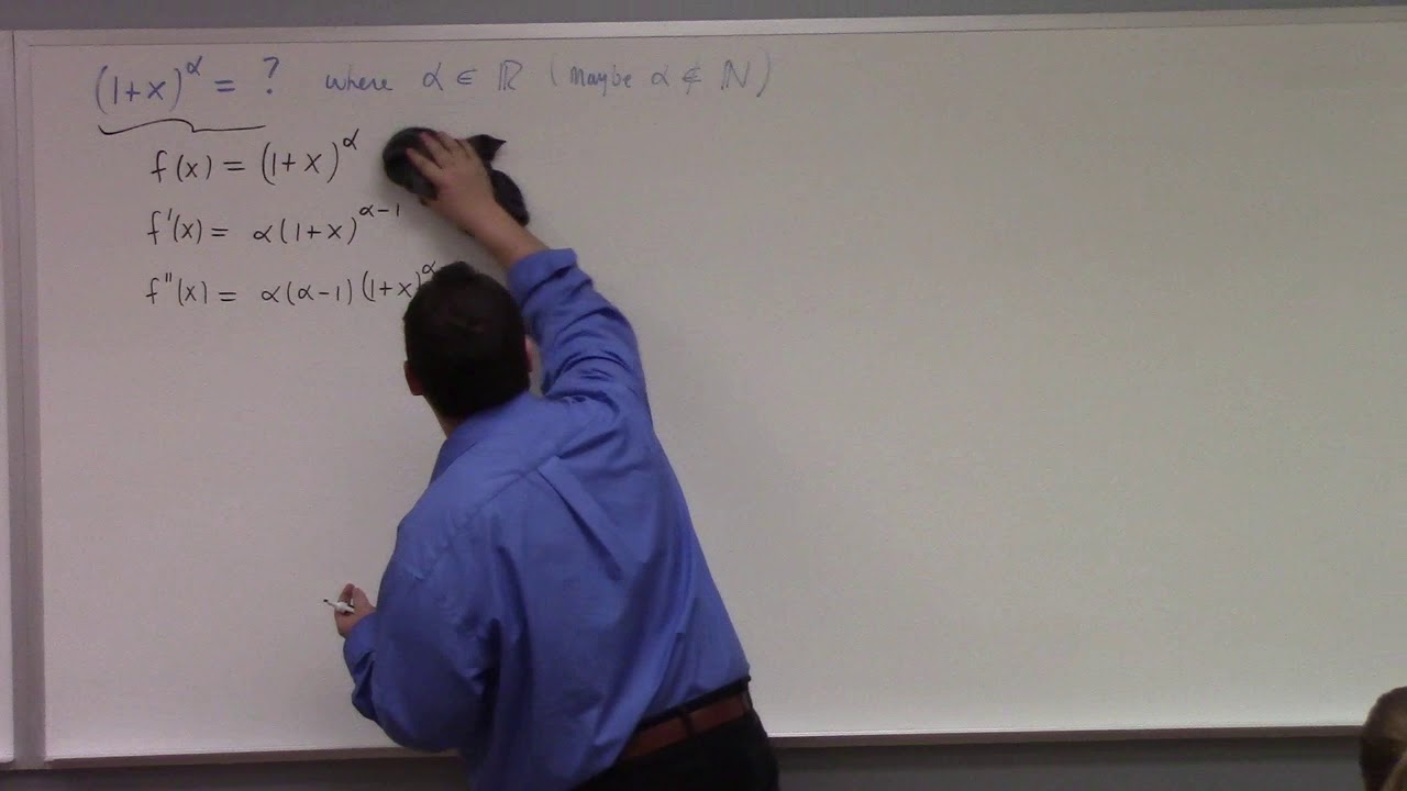 Calculus II: binomial series, 3-29-19 - YouTube