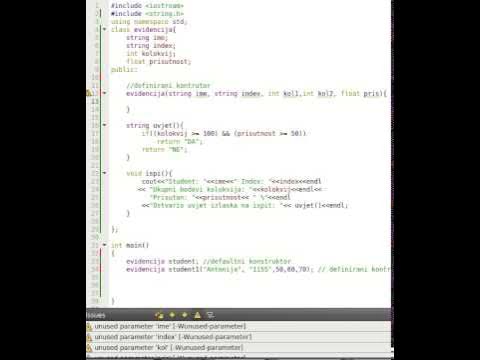 C++ Tutorial 21: Defaultni i definirani konstruktor - YouTube