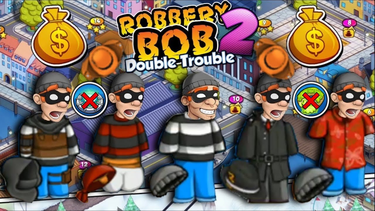Robbery Bob 2 - All Costumes Funny Gameplay Part 350 - YouTube