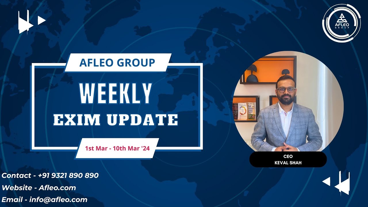EXIM Weekly Updates - India-EFTA Trade Deal, RoDTEP Scheme and Advance ...