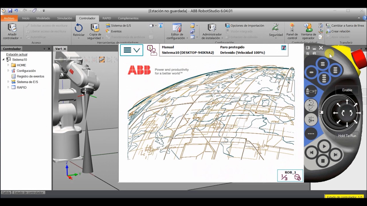 RobotStudio 003 FlexPendant Configurar Herramienta 2 - YouTube