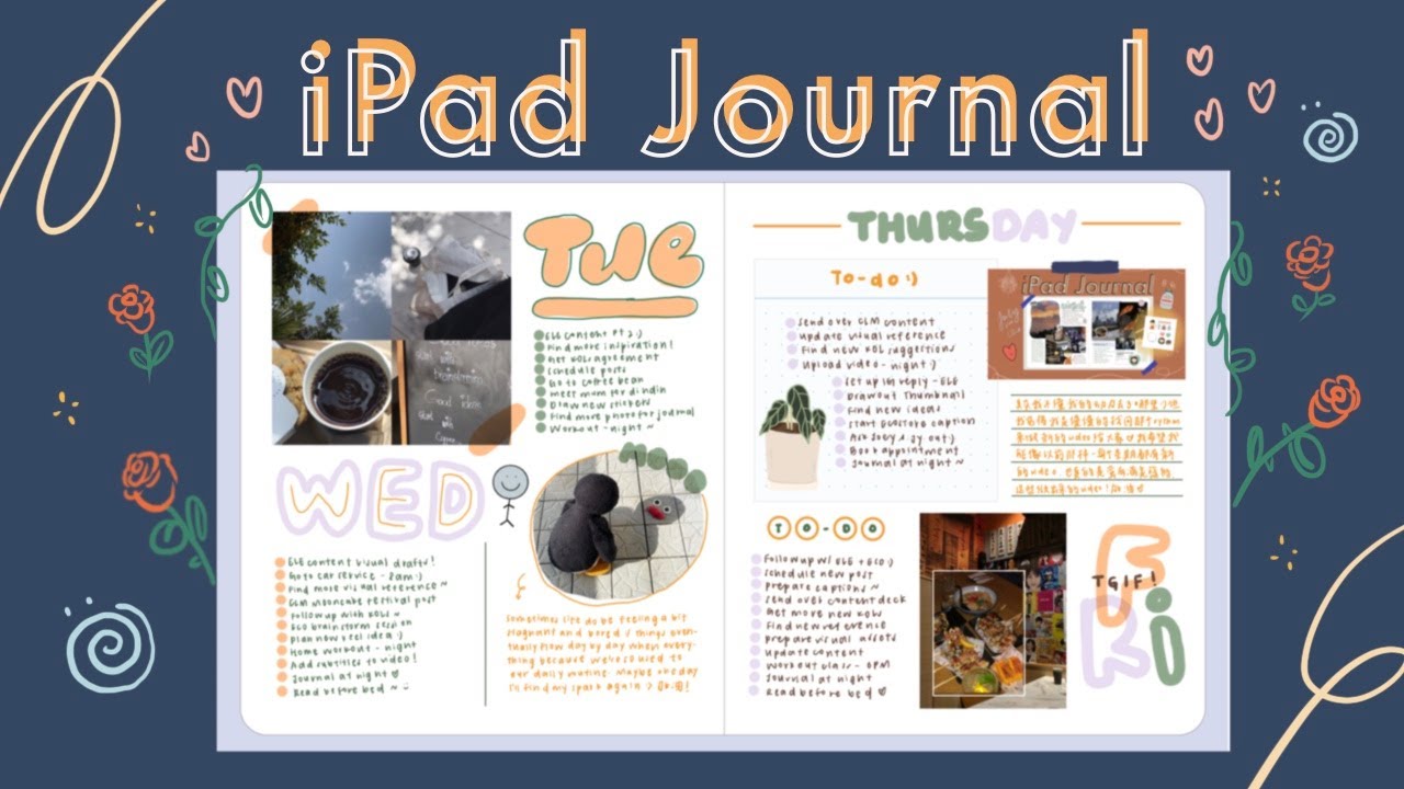 iPad Journal ASMR | Digital Bullet Journal | iPad Air | GoodNotes5 ...