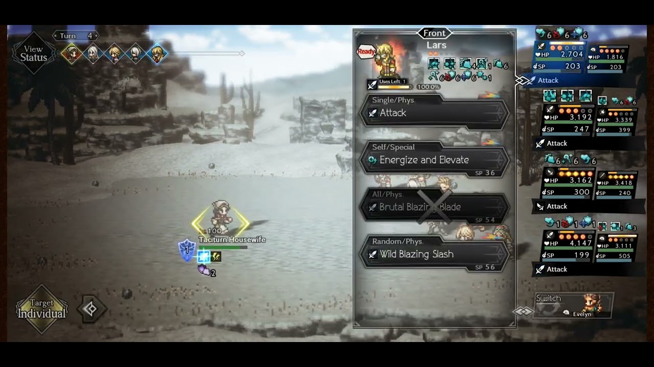 Octopath COTC F2P Beating Sufrataljah lvl 100 NPC with a custom roster ...
