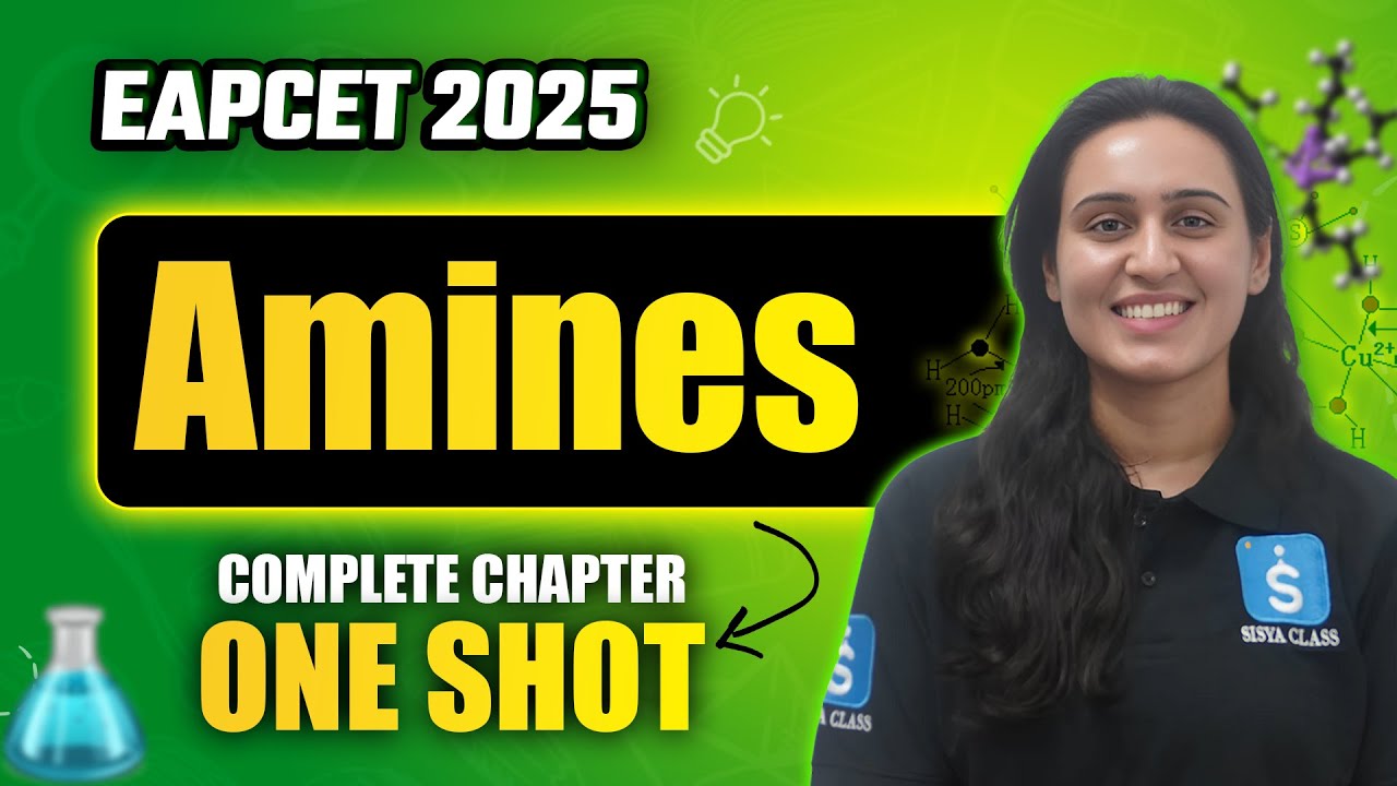 Amines | EAPCET Chemistry One Shot Revision - YouTube