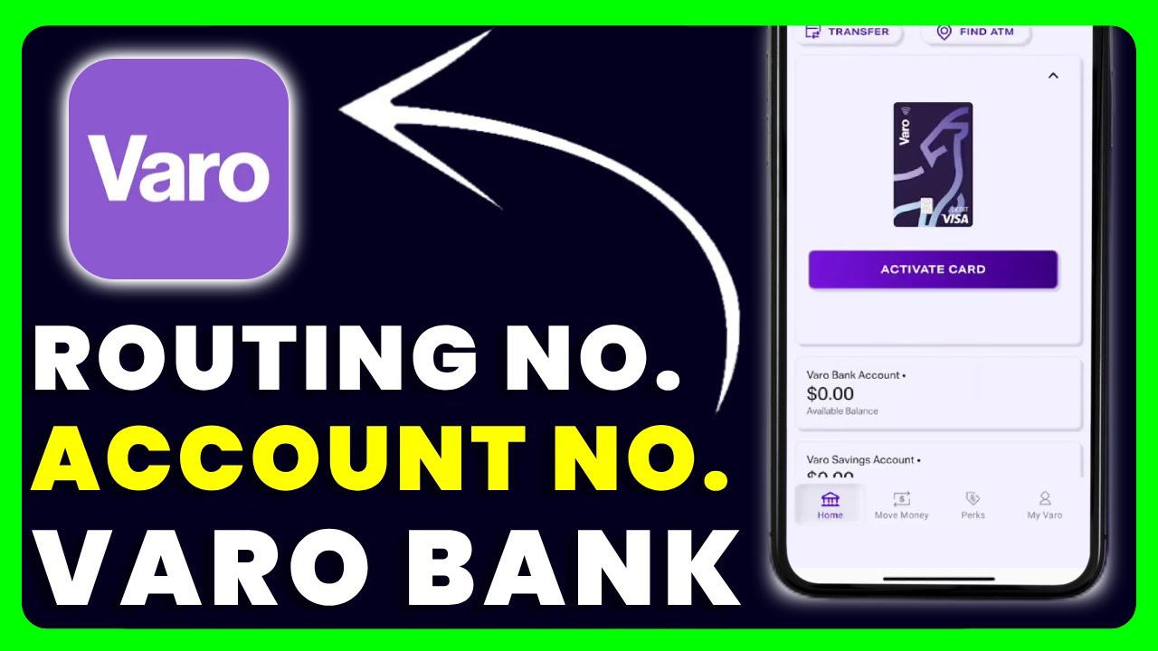 How to Find Account Number and Routing Number on Varo Bank - YouTube