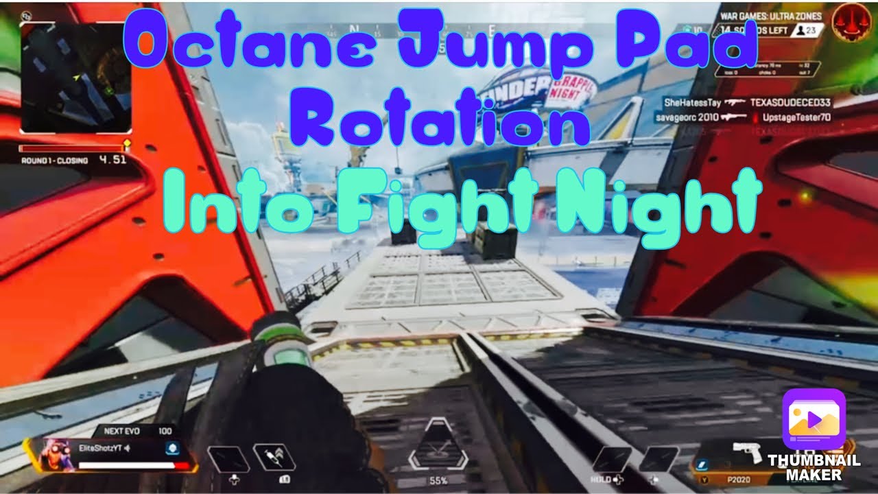 Apex Legends | Octane Jump Pad Rotation into Fight Night - YouTube