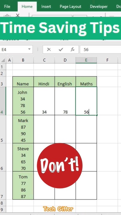Time Saving Excel Tips and Tricks - YouTube